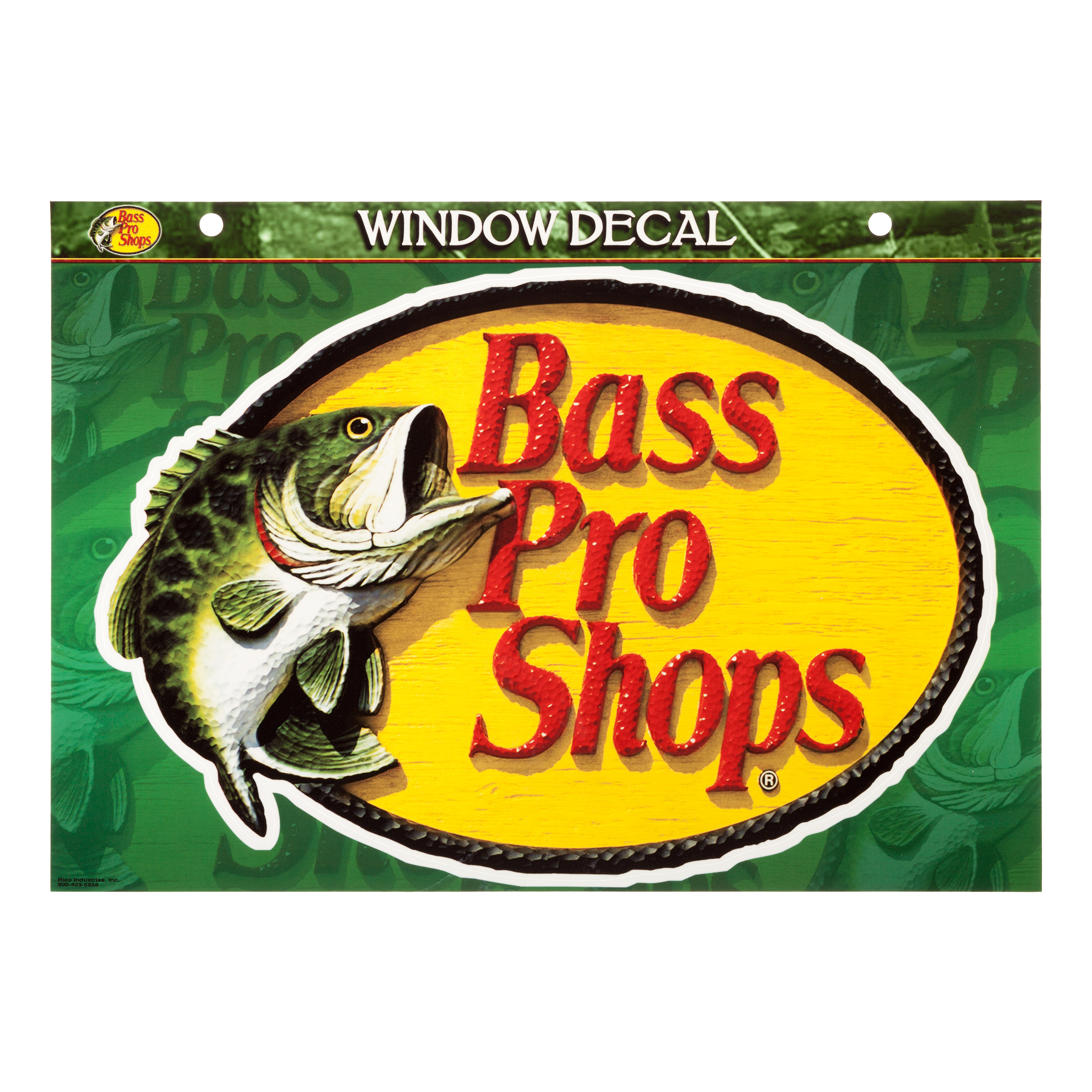 Bass Pro Shops Die-Cut Leaping-Bass Medium Vinyl Window Decal | Bass ...